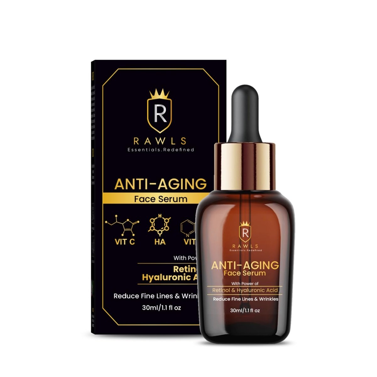 Anti-Aging Retinol Face Serum - Anti-Wrinkle Serum – Rawls Essentials